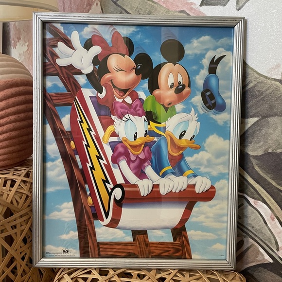 Disney | Wall Decor | 98s Disney Roller Coaster Micky Minnie Donald ...